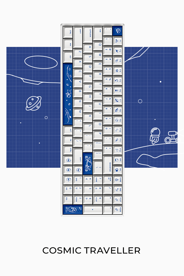 Cosmic Traveler Series | Space theme mechanical keyboard – IQUNIX